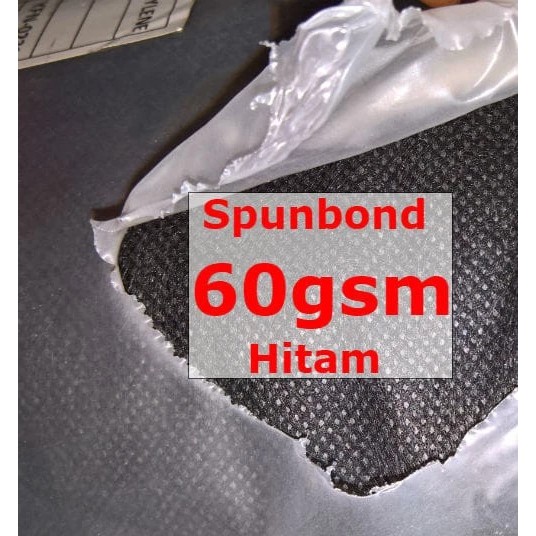 Jual Spunbond 60gsm HITAM Kain Bahan Puring Pur | Shopee Indonesia