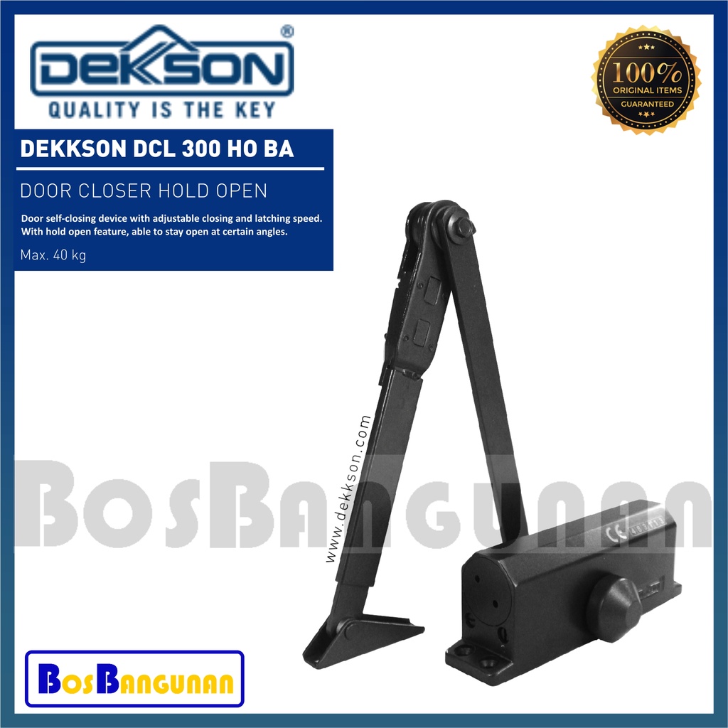Jual Door Closer DEKKSON DCL 300 HO HOLD OPEN / Penutup Pintu Otomatis ...