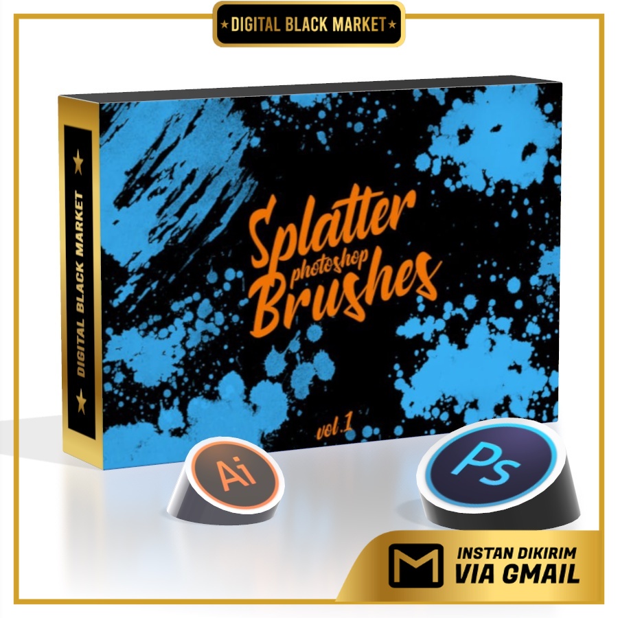 Jual Splatter Stamp Photoshop Brushes Vol 1 | Shopee Indonesia