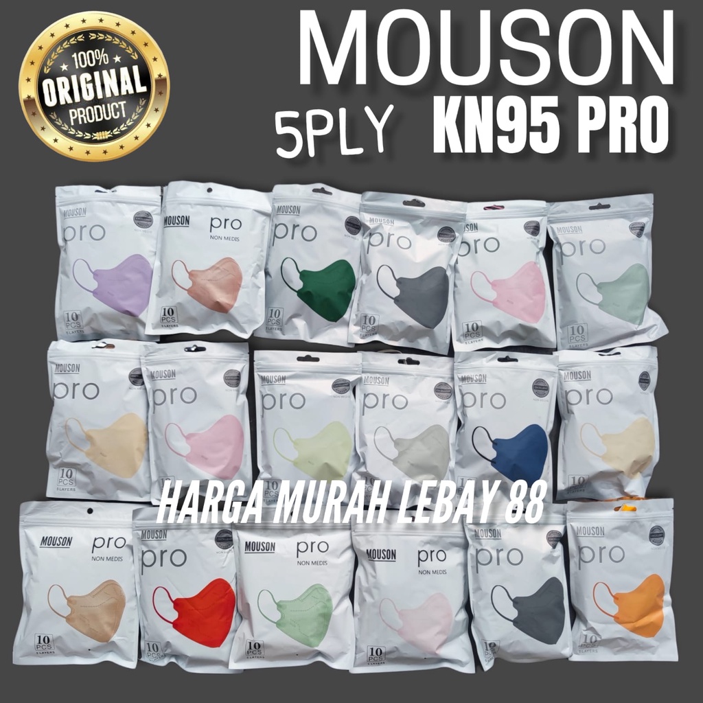 Jual [HML] MASKER PRO KN95 MOUSON 5PLY - MASKER KN95 NEW PRO MOUSON ...