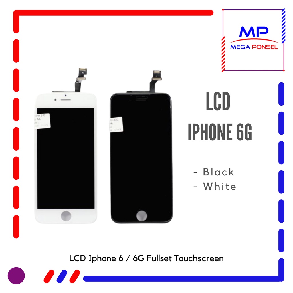 Jual Layar Display IP 6 / LCD IPH 6 Fullset Touchscreen | Shopee Indonesia