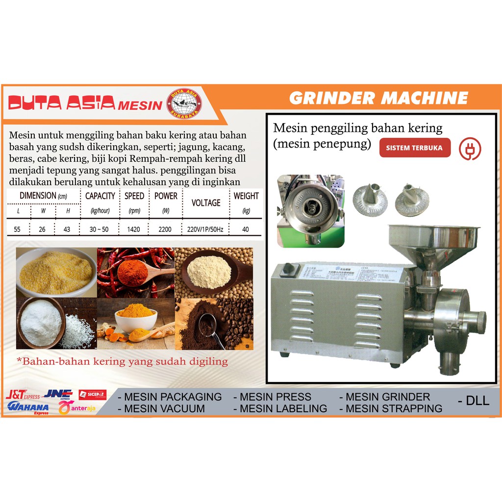 Jual MESIN PENGGILING BAHAN KERING (GRINDER) | Shopee Indonesia