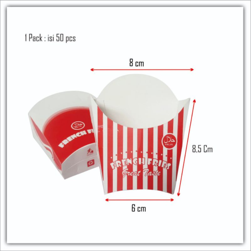 Jual Box Kentang Goreng Dus Kentang Goreng French Fries | Shopee Indonesia