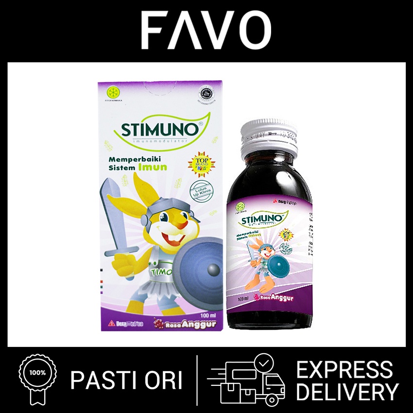 Jual Stimuno Sirup Rasa Anggur - 100 mL - Vitamin Daya Tahan Tubuh Anak ...