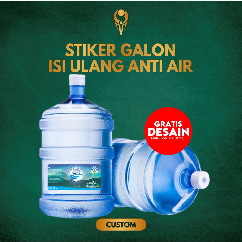 Jual STIKER GALON ISI ULANG ANTI AIR - SOLDIMPRO | Shopee Indonesia