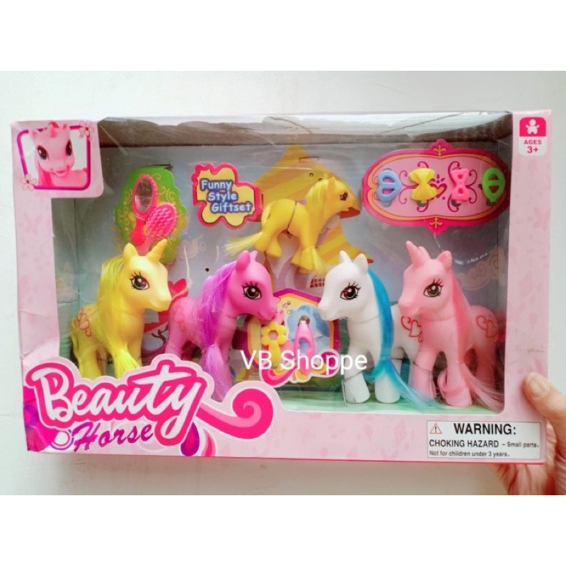 Jual Figure little pony kuda sayap set 4pc aksesoris happy horse ...