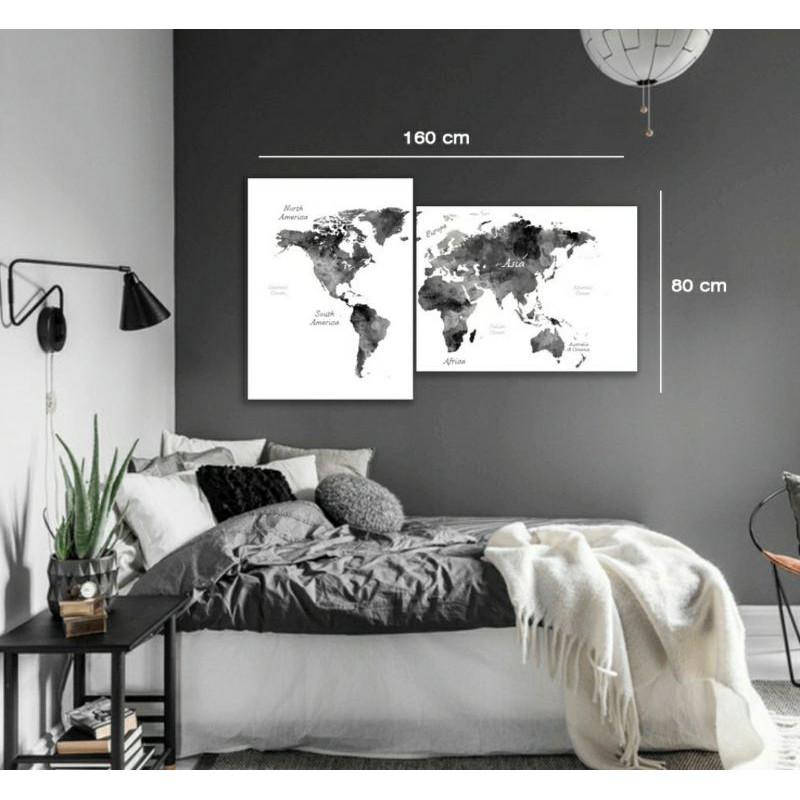 Jual Poster peta dunia / galaxy | Shopee Indonesia