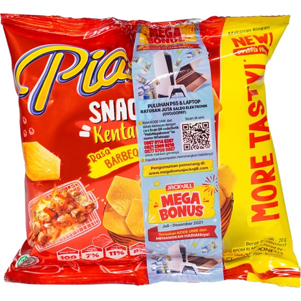 Jual Piatos Snack Rasa Barbeque 20 gr | Shopee Indonesia