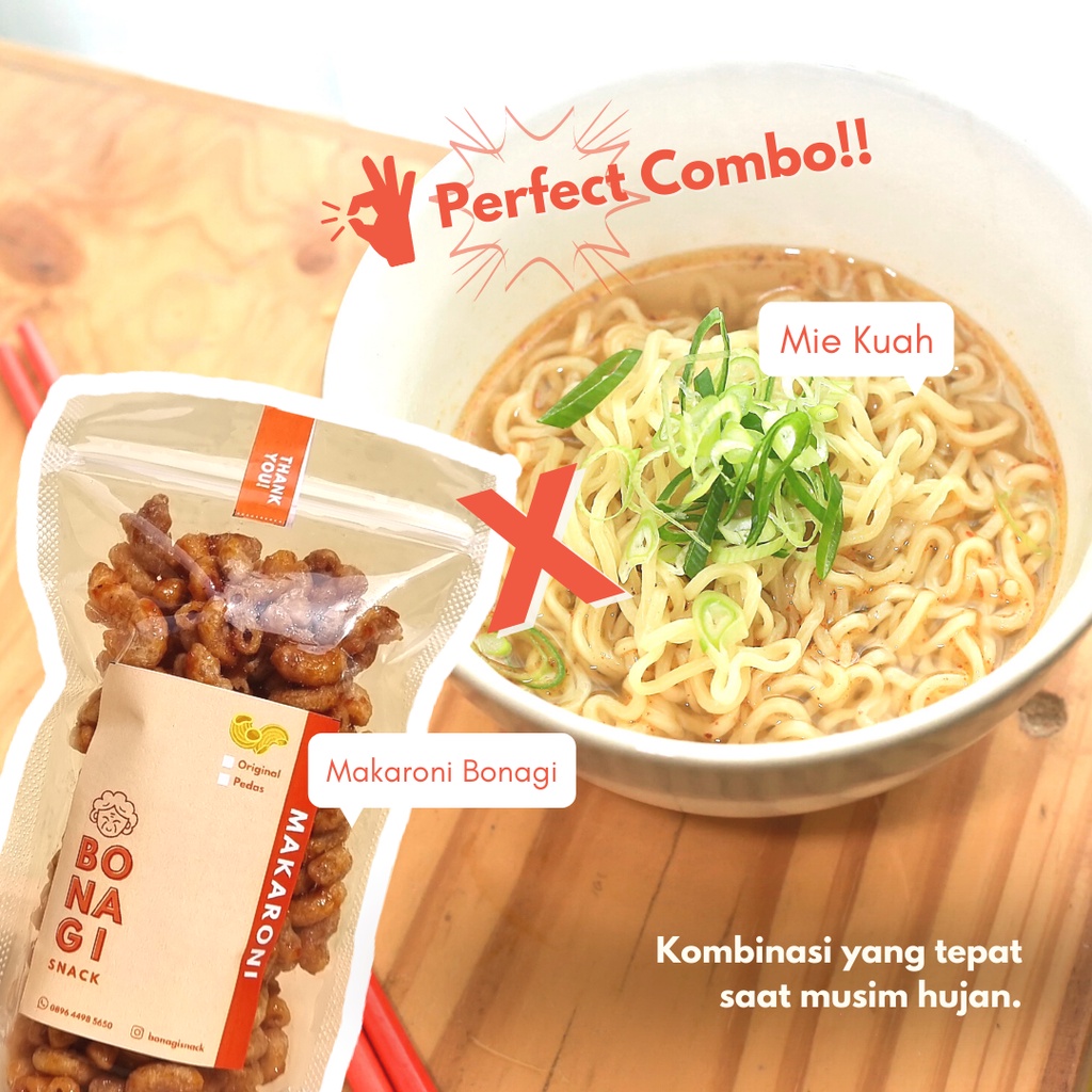 Jual B'KRONI - Makaroni Pipa by Bonagi Snack | Rasa Original/Pedas ...