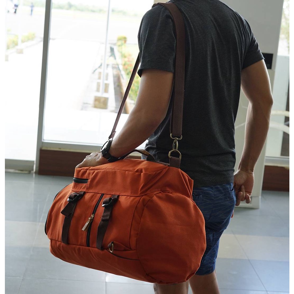 Jual Tas kanvas Multifungsi Besar Duffel Backpack Messenger Alric ...