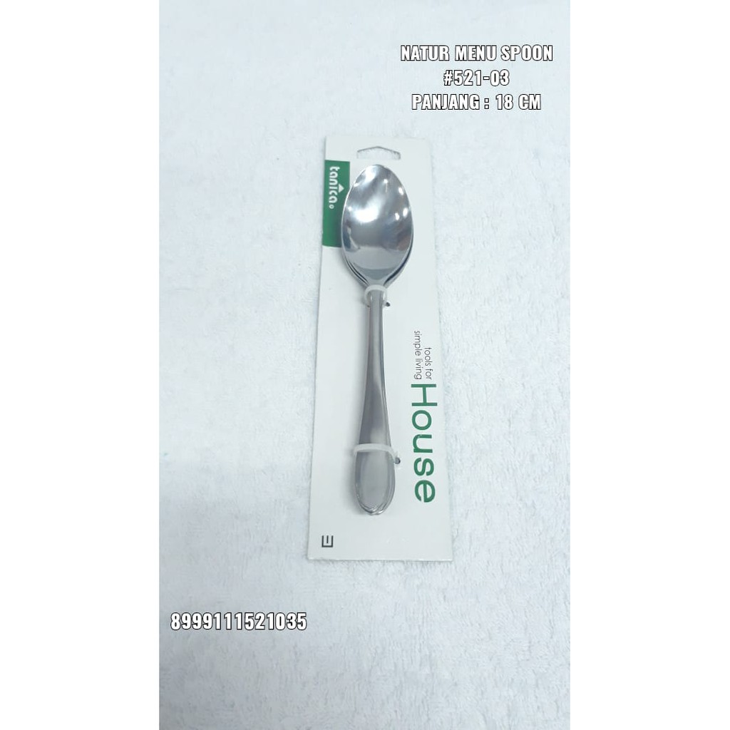 Jual SENDOK MAKAN NATUR MENU SPOON 6p 521-03 IU TANICA 521035 | Shopee ...