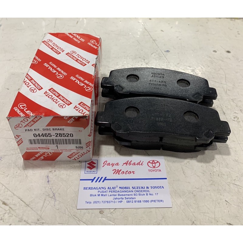 Jual Kampas rem depan alphard vellfire ANH20 2008 - 2012 original toyota | Shopee Indonesia