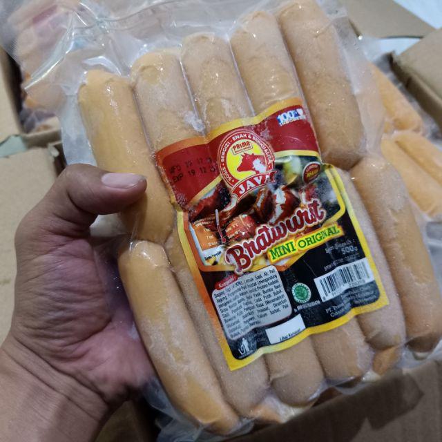 Jual Sosis Sapi Java Bratwurst Original isi 7 & 11 ukuran super jumbo ...
