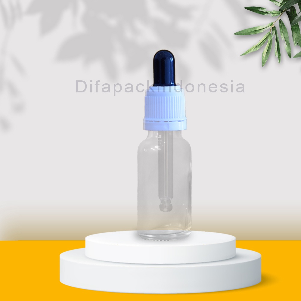 Jual Botol pipet 20ml hitam putih body bening tebal | Shopee Indonesia