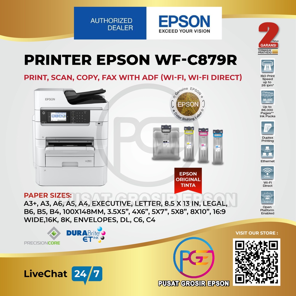 Jual PRINTER WORKFORCE PR0 WFC879R WF879R WF- C879R WFC879R WF C879R A3 MULTIFUNCTION GARANSI ...