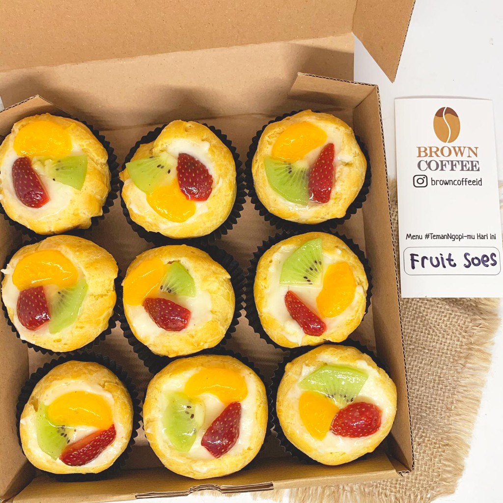 Jual Fruit Soes Vla / Choux Cream / Choux Au Craquelin (Kue Soes Buah ...