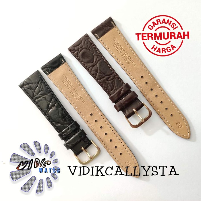 Jual Strap Tali Jam Tangan 20mm Tali jam kulit 20 mm LKZ20 bagus ...