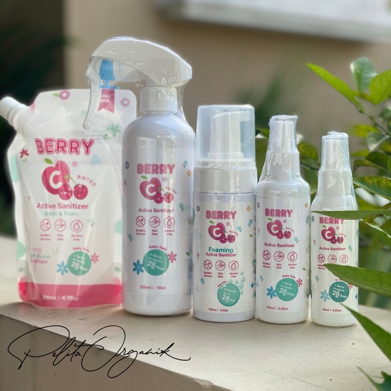 Jual Berry C Active Sanitizer Spray And Foam | Sanitizer Non Alkohol ...
