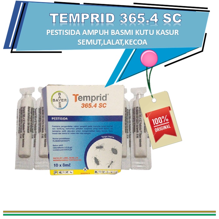 Jual Temprid 365.4 SC @8ML (Racun Bed Bugs/Kutu Busuk, Kecoa,Semut & Lalat) | Shopee Indonesia