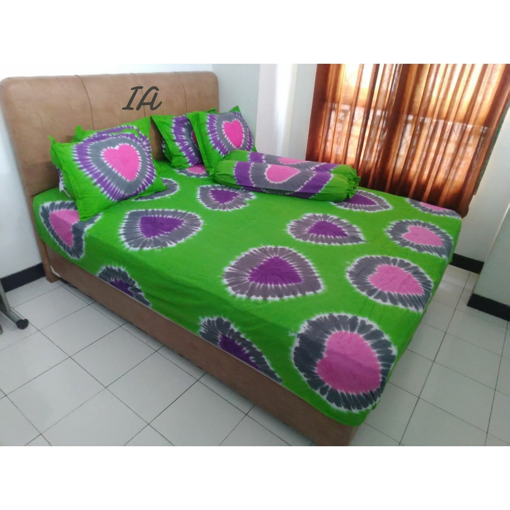 Jual Sprei Batik Jumputan Handmade Motif Unik Katun Adem Locatex Halus ...