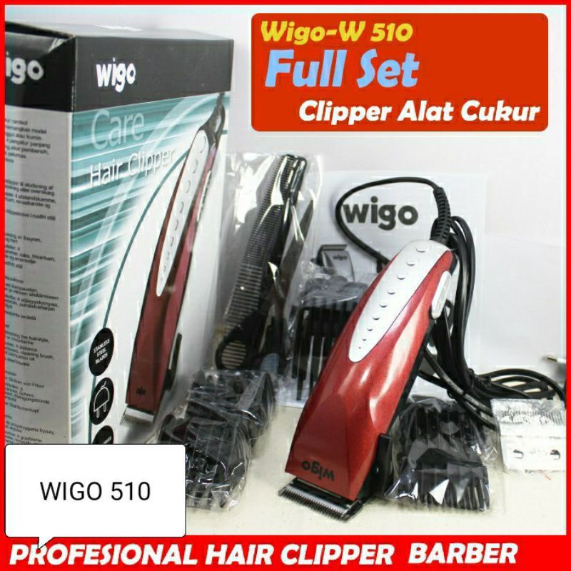 Jual Wigo , W - 510 , 520 , Cukur rambut , Clipper , Mesin cukur rambut + mata pisau | Shopee ...