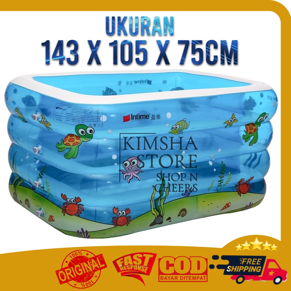 Jual Intime 4 Ring Pool Inflatable Kolam Renang Anak Kotak SPA Swim ...
