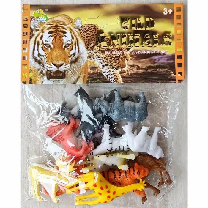 Jual Mainan Replika Binatang Liar Isi 12 pcs Patung Hewan Figure ...
