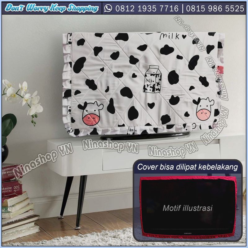 Jual COVER TV, BANDO TV, TUTUP TV LED/LCD MOTIF SAPI | Shopee Indonesia