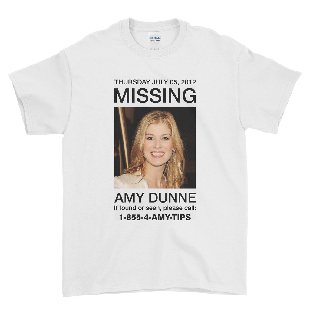 Jual Gone Girl - Amy Dunne Missing Movie T-shirt | Shopee Indonesia