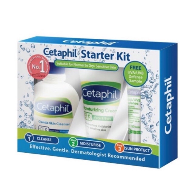 Jual CETAPHIL Starter Kit Gentle Skin Cleanser 29ml + Moisturising ...