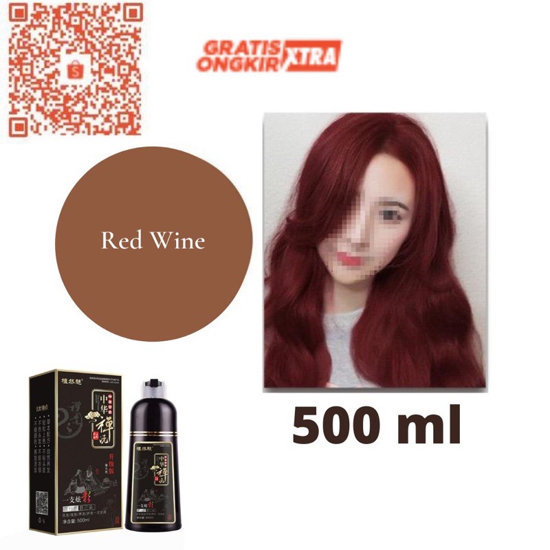 Jual Sampo dewa cat rambut natural zen untuk semir uban menjadi HITAM ...