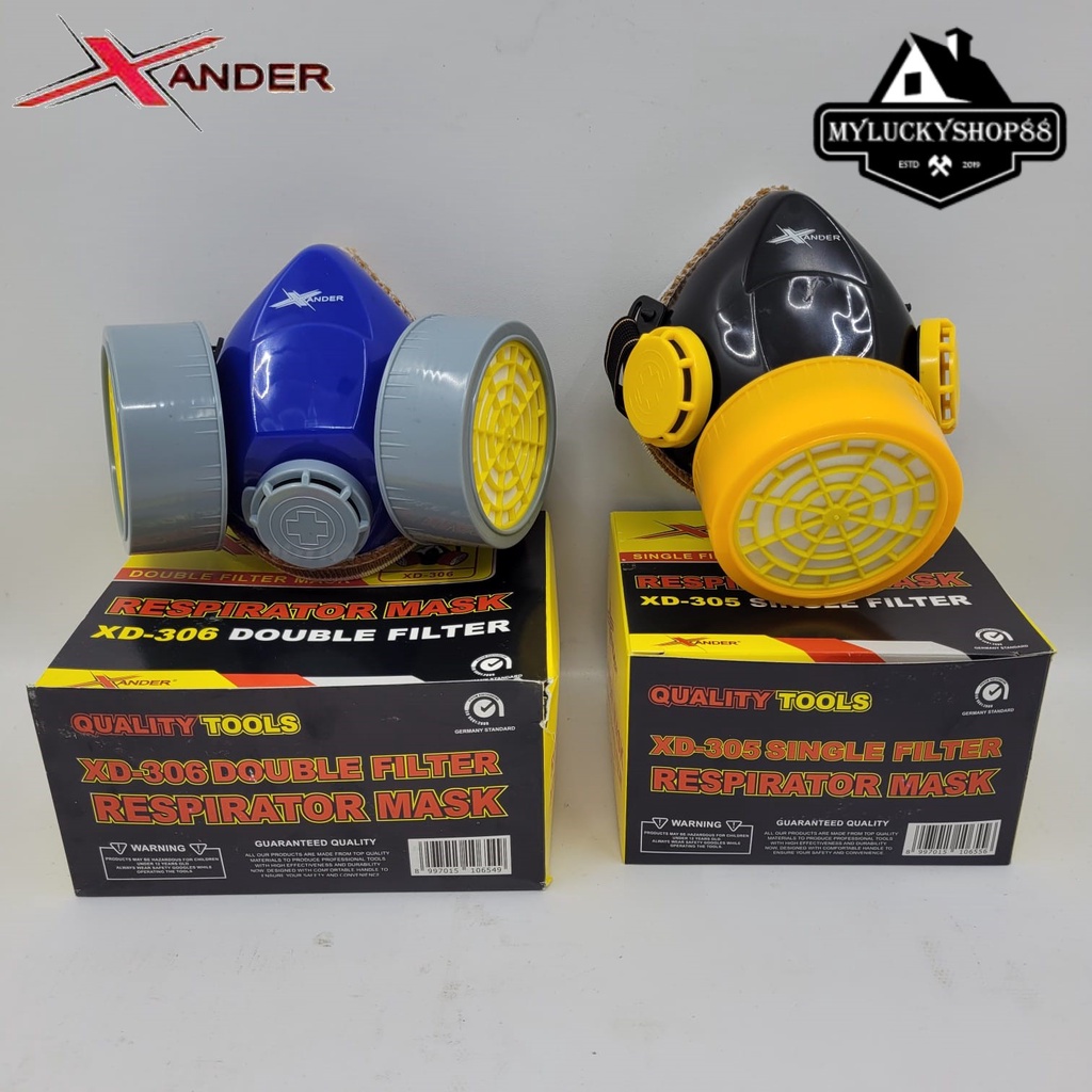 Jual Xander Masker Obat Chemical Gas Respirator Kimia Graffiti XD305 ...