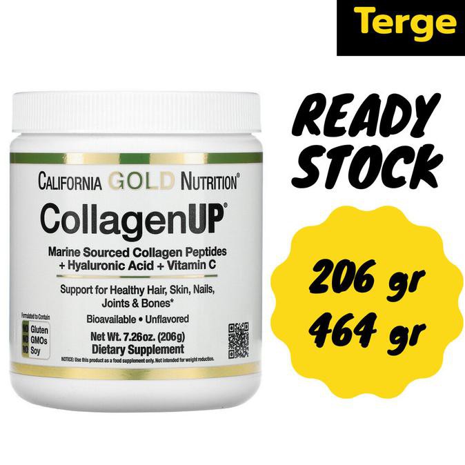 Jual California Gold CGN Collagen Up Marine Collagen Peptides HA Vit C ...