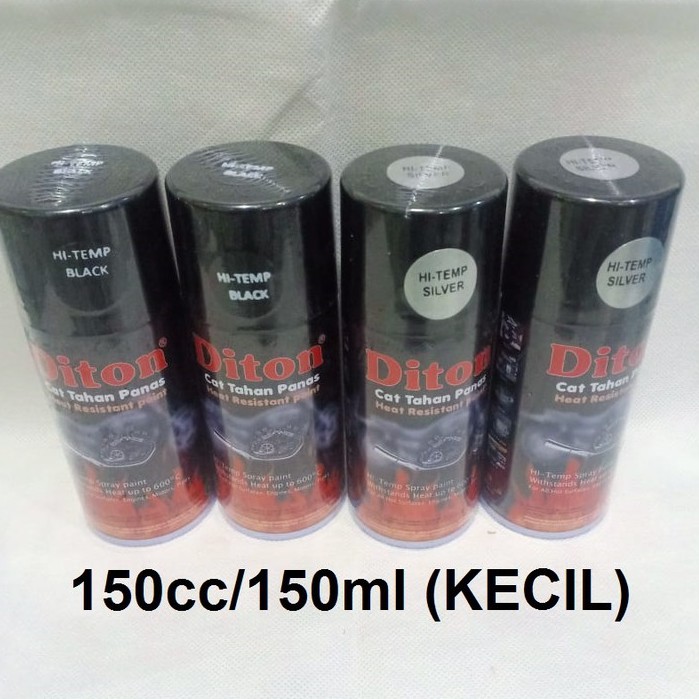 Jual DITON HI-TEMP Cat Semprot Knalpot Tahan Panas sd 600°C Varian Hi Temp Black dan HiTemp ...