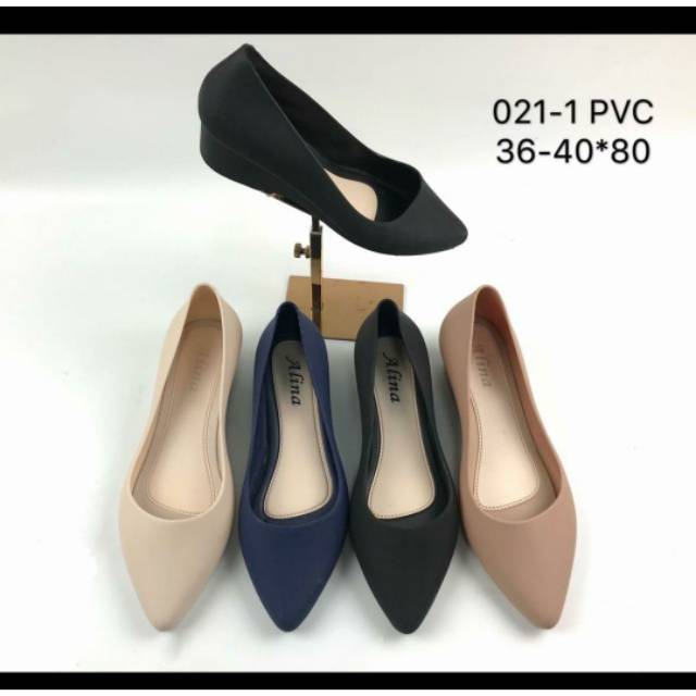 Jual Sepatu jelly wedge lancip wanita | Shopee Indonesia