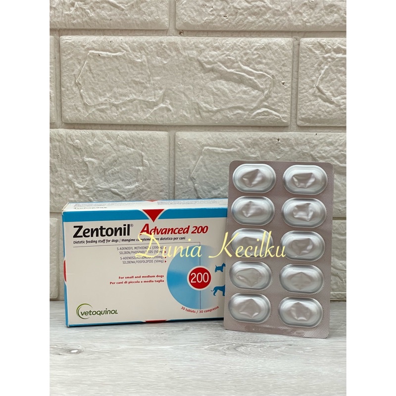 Jual Zentonil Advance 200 For Dogs Support Liver Function (1 BOX 30 ...