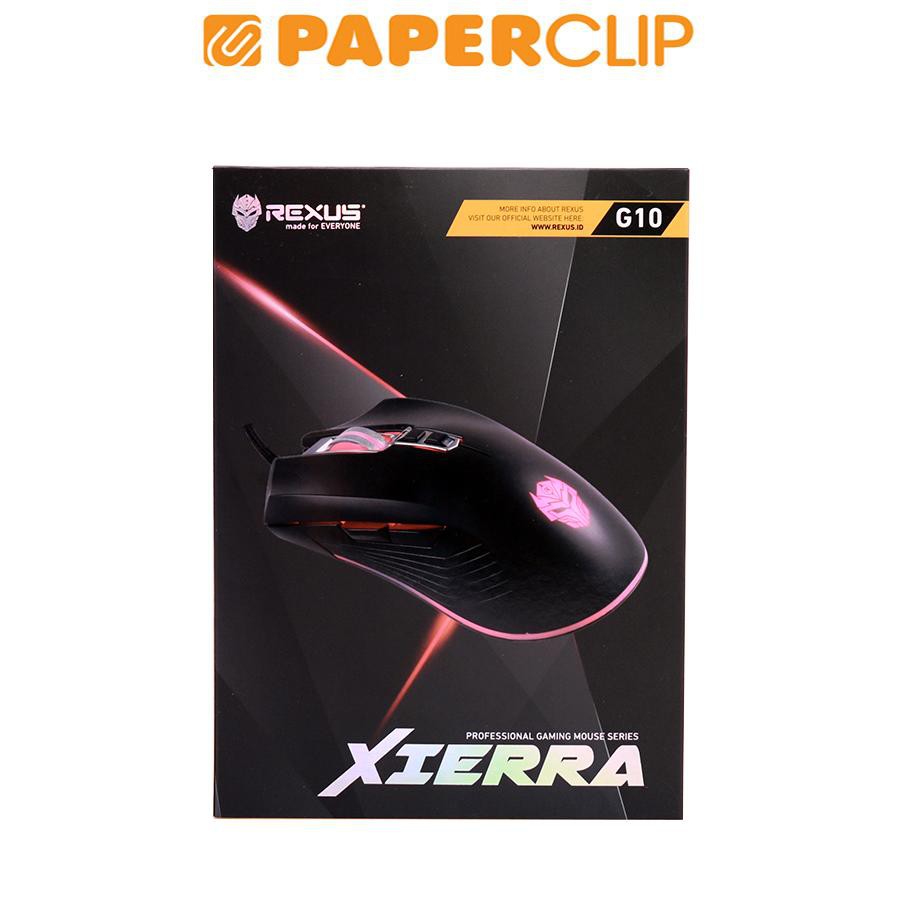 Jual MOUSE REXUS XIERRA G10 7D BLACK GAMING | Shopee Indonesia