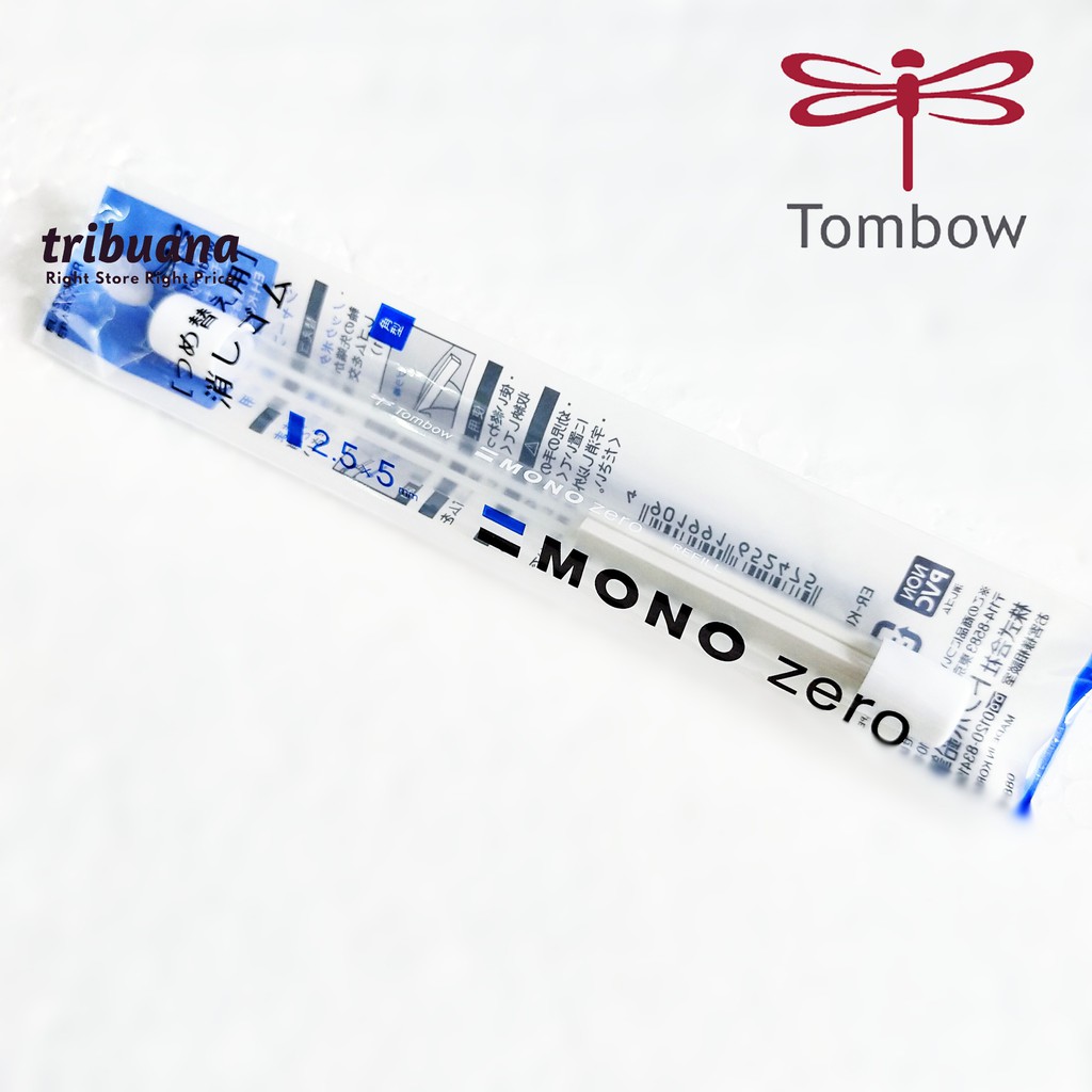 Jual Tombow Mono Zero Eraser Refill Rectangle - 2.5 X 5 mm | Shopee ...