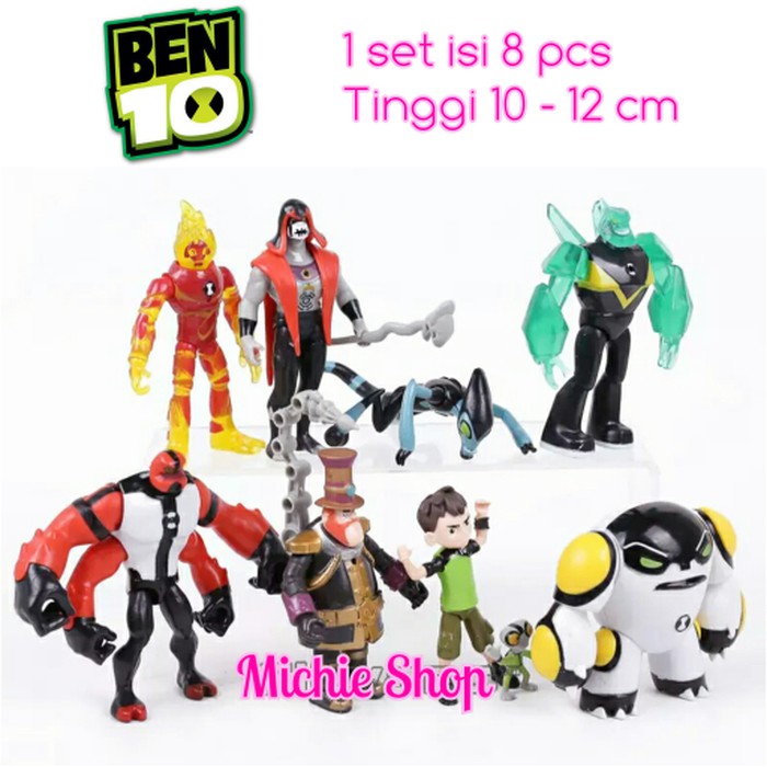Jual Figure Ben 10 Super Beast Set 8 Pcs | Shopee Indonesia