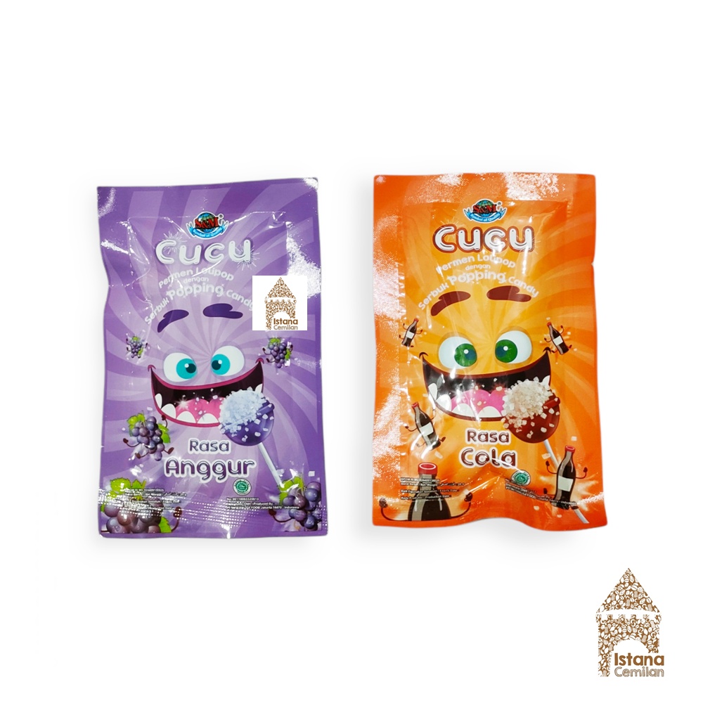 Jual Permen Cucu Lolipop Popping Candy Pletok Anggur / Cola 20 Gram ...