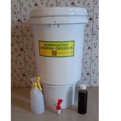 Jual Komposter 20 + 5 (susun) - 20 liter penampung kompos + 5 liter ...