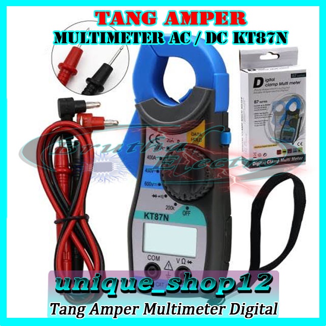Jual Tang Amper Clamp Multimeter Digital KT87N Avometer Multitester AC ...