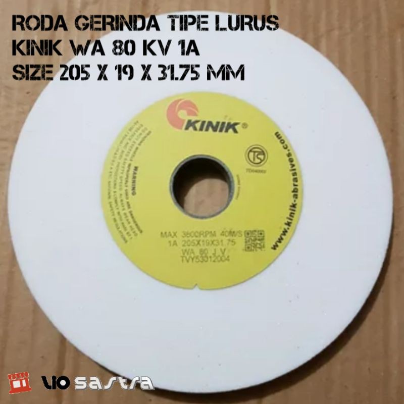 Jual Roda Gerinda Lurus 205 x 19 x 31.75 mm Gerinda Lurus KINIK WA 80 KV 1A 205 x 19 x 31.75 mm ...