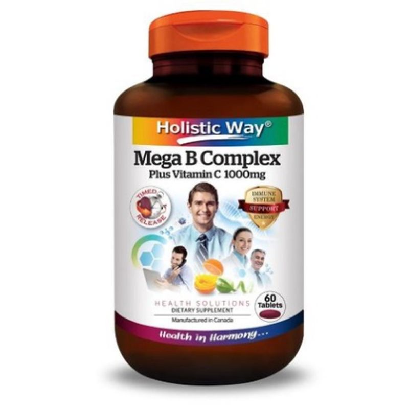 Jual holistic way mega b complex/holistic way/vitamin c 1000mg | Shopee ...