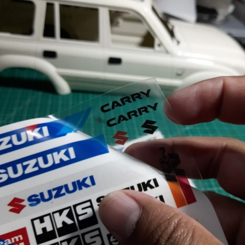 Jual Stiker Carry Bagong Wpl D12 Detailing - Stiker Transparan Team Suzuki Hks | Shopee Indonesia