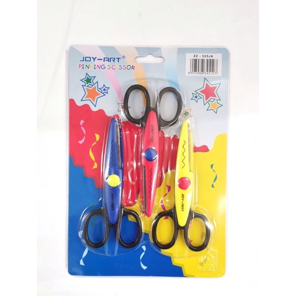 Jual GUNTING BERGERIGI/GUNTING ZIGZAG MEREK JOYART ZZ-525 JA ISI 3 BIJI ...