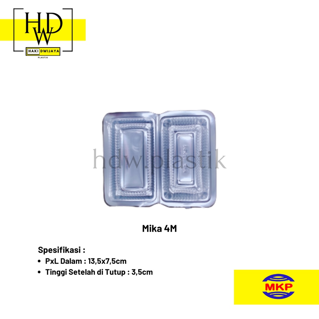 Jual Mika Makanan dan Kue / Mika Nasi Kuning / Box Mika Plastik 4M ...