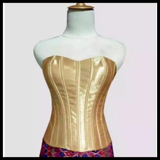 Jual Longtorso Dalaman Kebaya~Kamisol//Kemben Kebaya Cod~Saten - Hitam ...