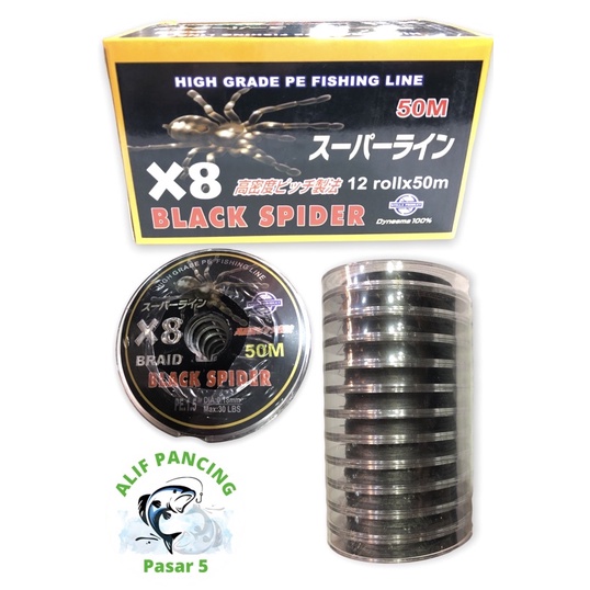 Jual Senar PE Black Spider X8 (Stella) | Shopee Indonesia