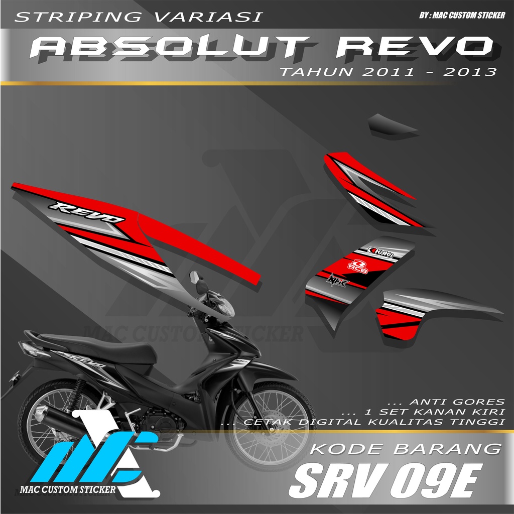 Jual STIKER VARIASI ABSOLUT REVO FI - SRV 09 - STIKER LIST MOTOR MOTIF ...